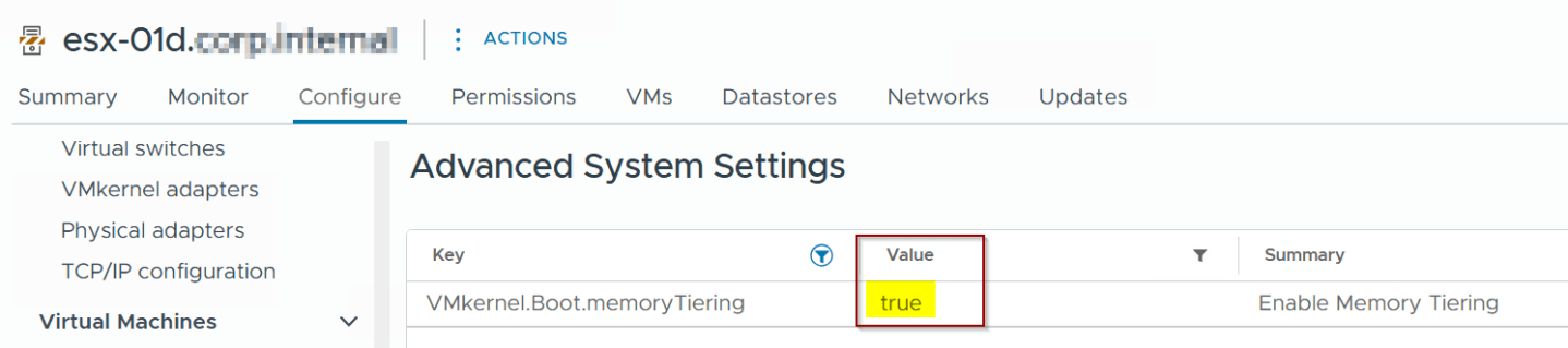 Deploying vSphere 9.0 Memory Tiering over NVMe: Host-Level Activation-Part-01 – Puneet Sharma