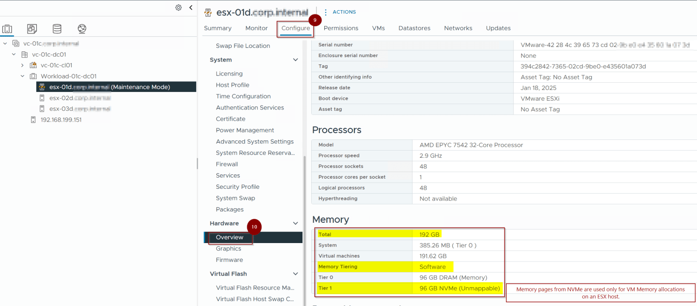 Deploying vSphere 9.0 Memory Tiering over NVMe: Host-Level Activation-Part-01 – Puneet Sharma